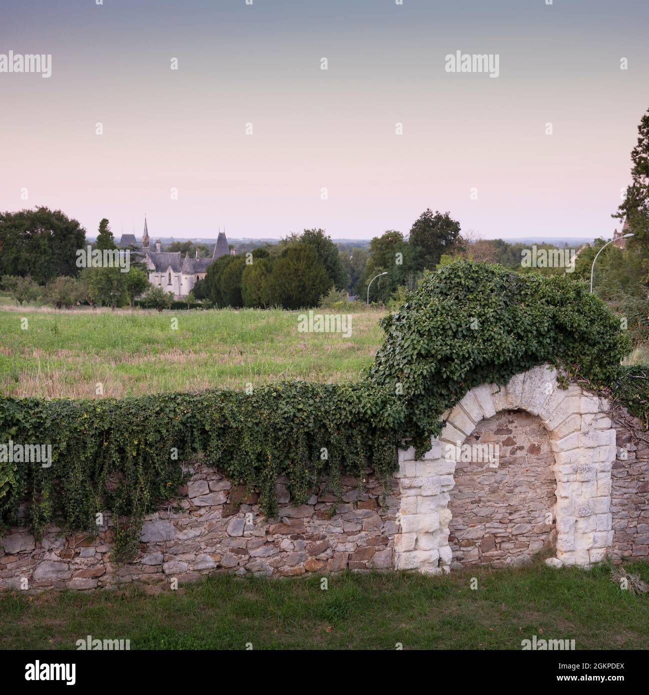 Loire valley angers castle and walls hi-res stock photography and ...