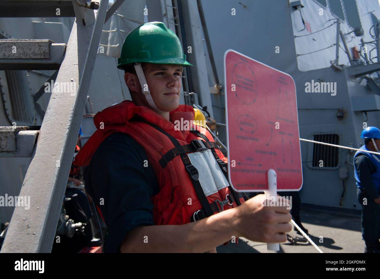 210612-N-CZ893-1044 PACIFIC OCEAN (June 12, 2021) Seaman Conner Duhon ...