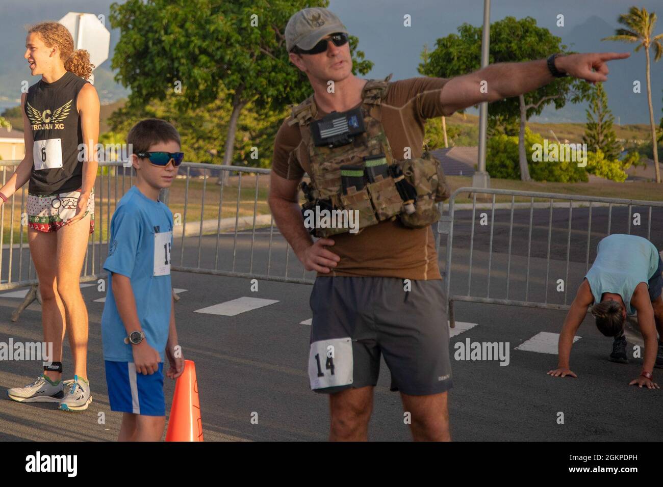 A U.S. Air Force Lt. Col. describes the route to his son, before their ...