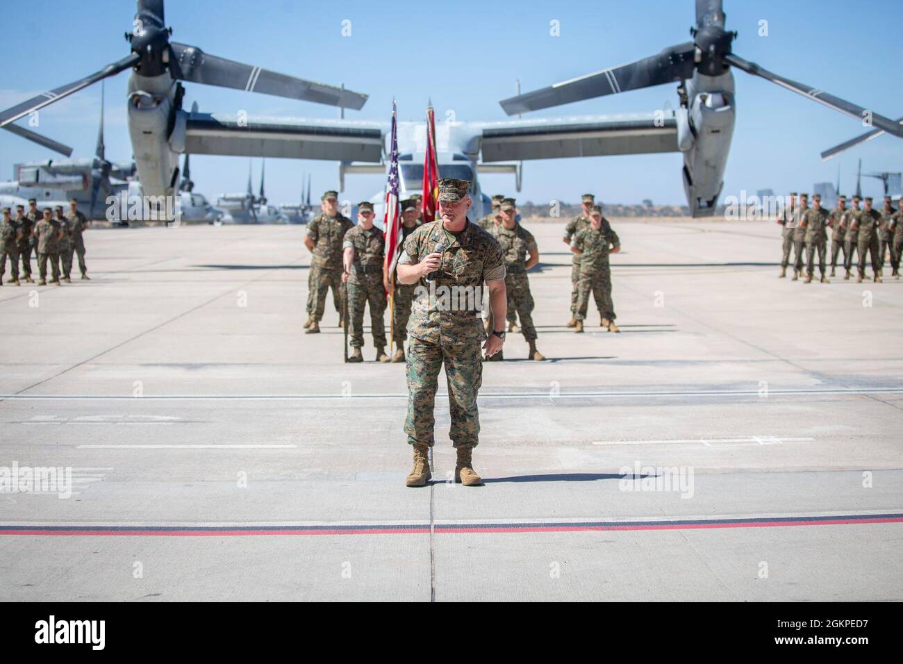 U.S. Marine Corps Col. Hugh Atkinson, the commanding officer of Marine ...