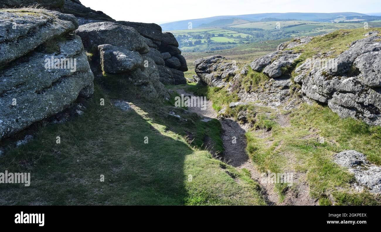 Haytor Rocks, Haytor 070921 Stock Photo - Alamy