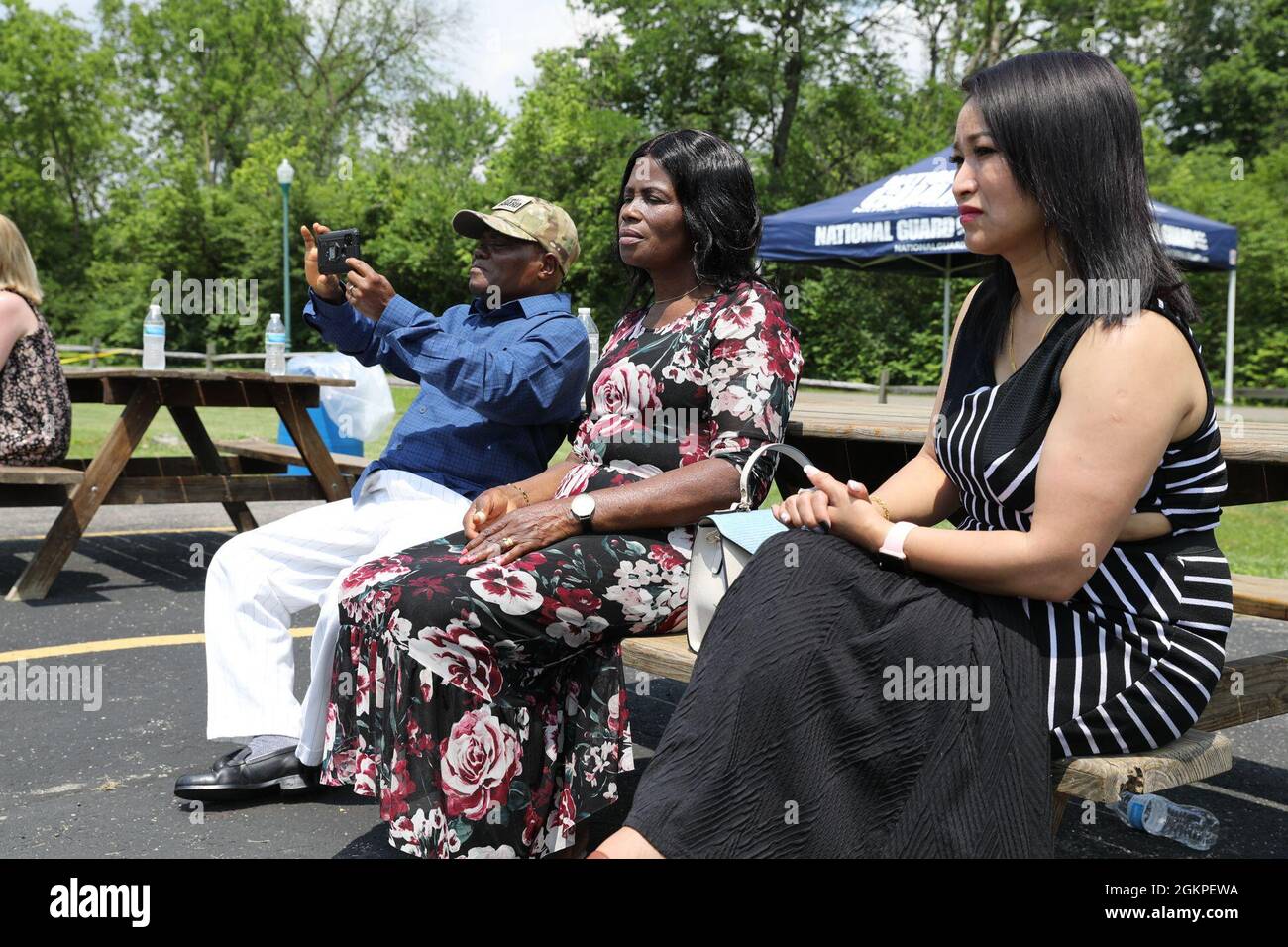 Veterans and family members watch as future Soldiers swear in to the ...