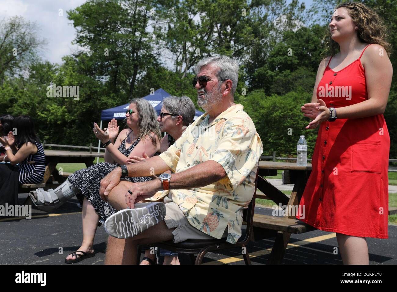 Veterans and family members watch as future Soldiers swear in to the ...
