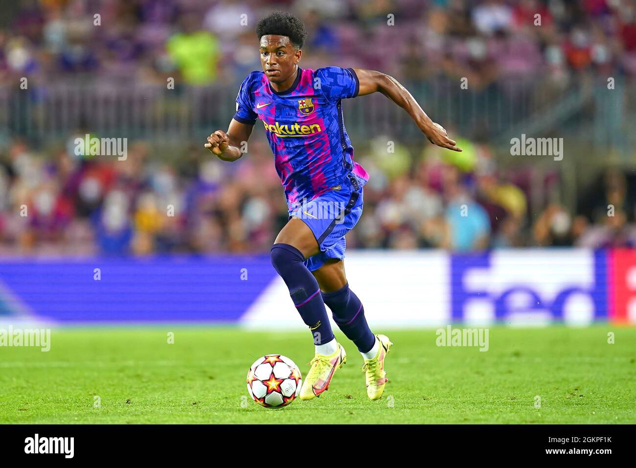 Alejandro Balde of FC Barcelona during the UEFA Champions League match ...