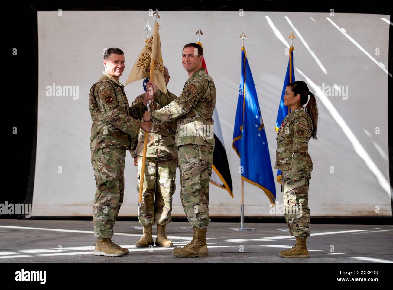 U.S. Air Force Brig. Gen. Andrew Clark, 380th Air Expeditionary Wing ...