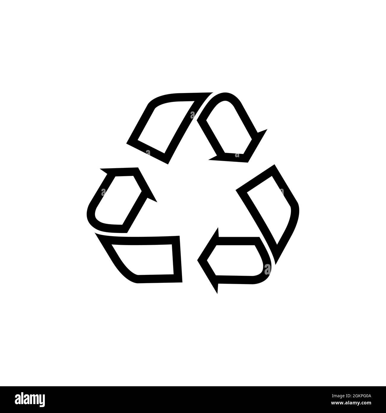 Vector waste logo sign. Arrow reuse earth recycle symbol reuse concept ...