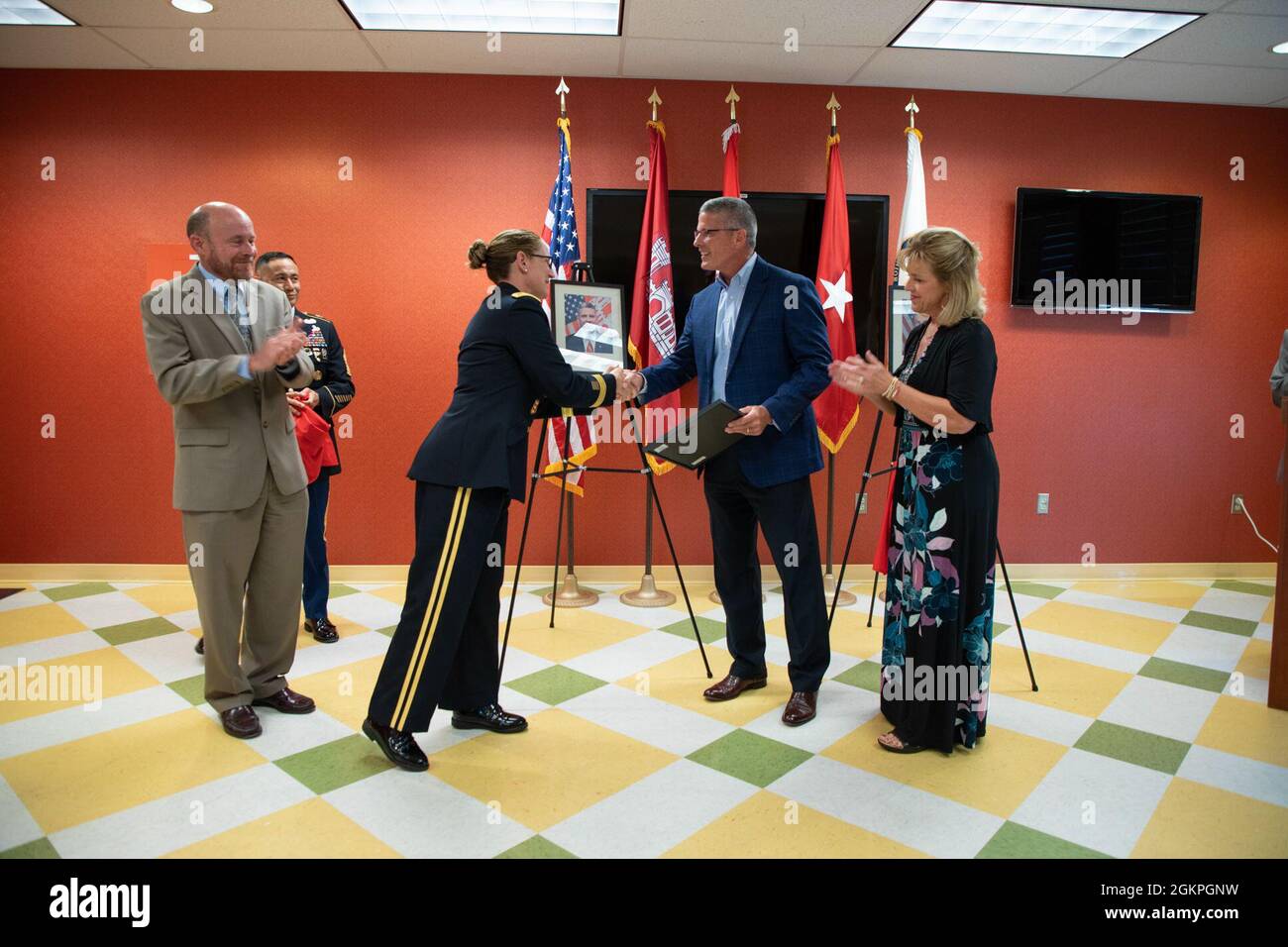 U.S. Army Brigadier General Kimberly M. Colloton, Commander of the U.S ...