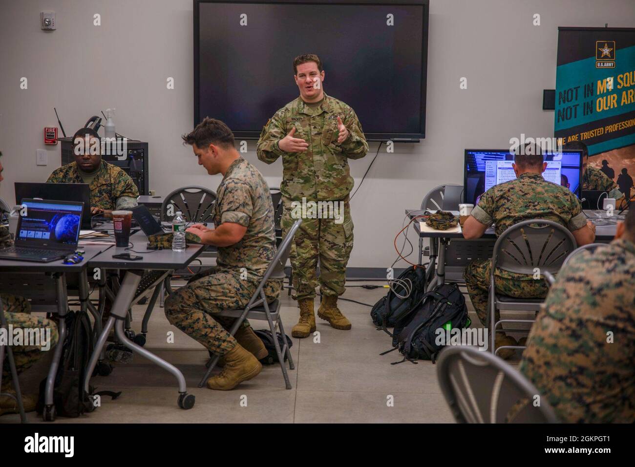 Sgt. James Mackey, red cell noncommissioned officer in charge of 126th ...