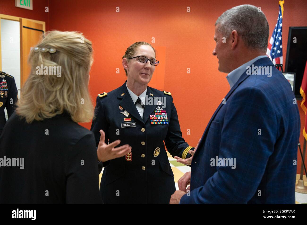 Brigadier General Kimberly M. Colloton (Middle) Commander of the U.S ...