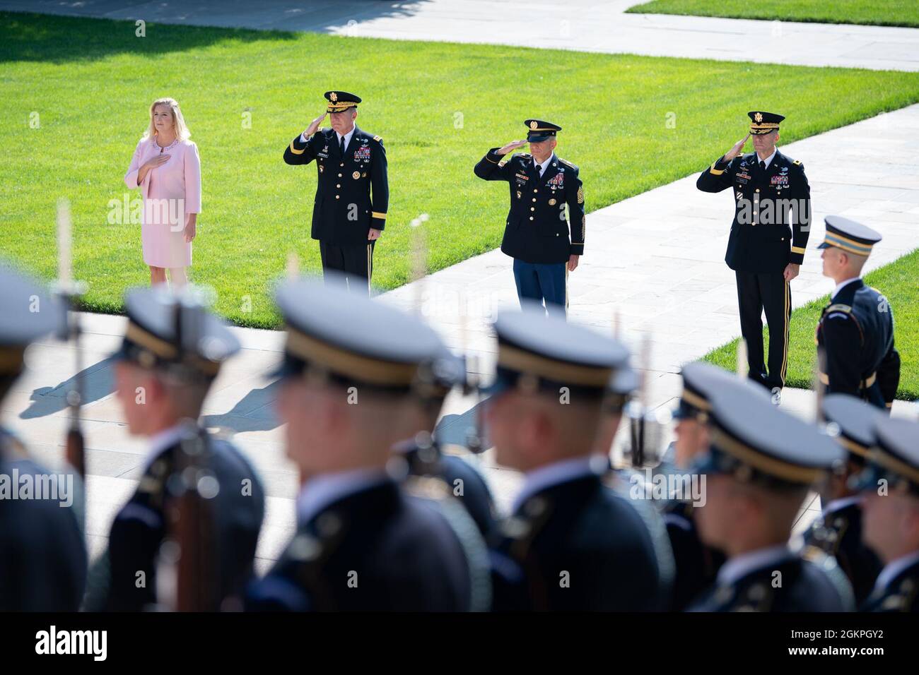 Secretary of the U.S. Army Christine Wormuth, Chief of Staff of the U.S ...