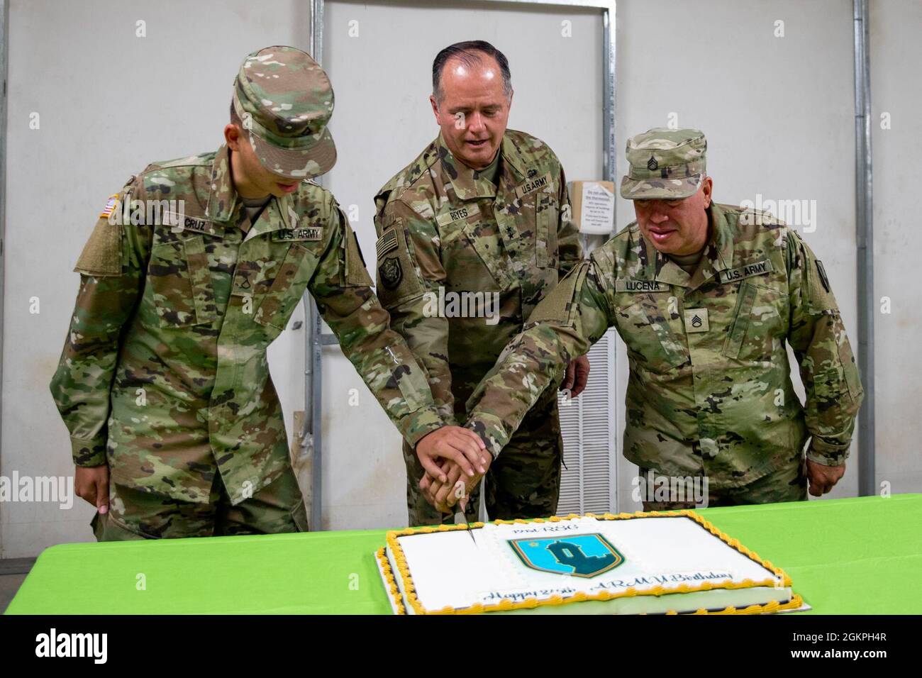 Pfc. Jeremy Cruz, a radio operator-maintainer, Maj. Gen. José Reyes ...