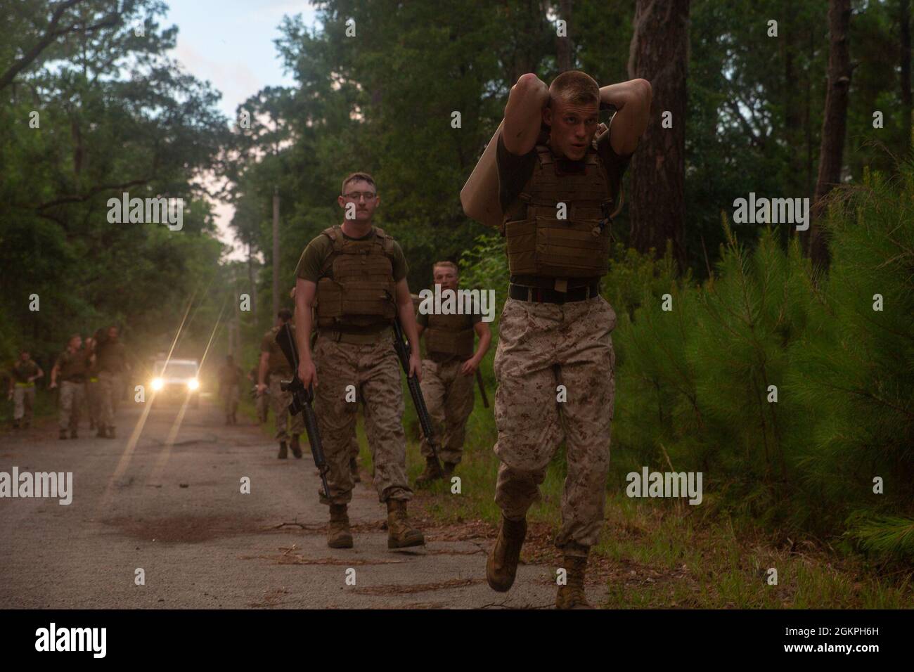 Marines and Sailors stationed aboard Marine Corps Air Station Beaufort ...