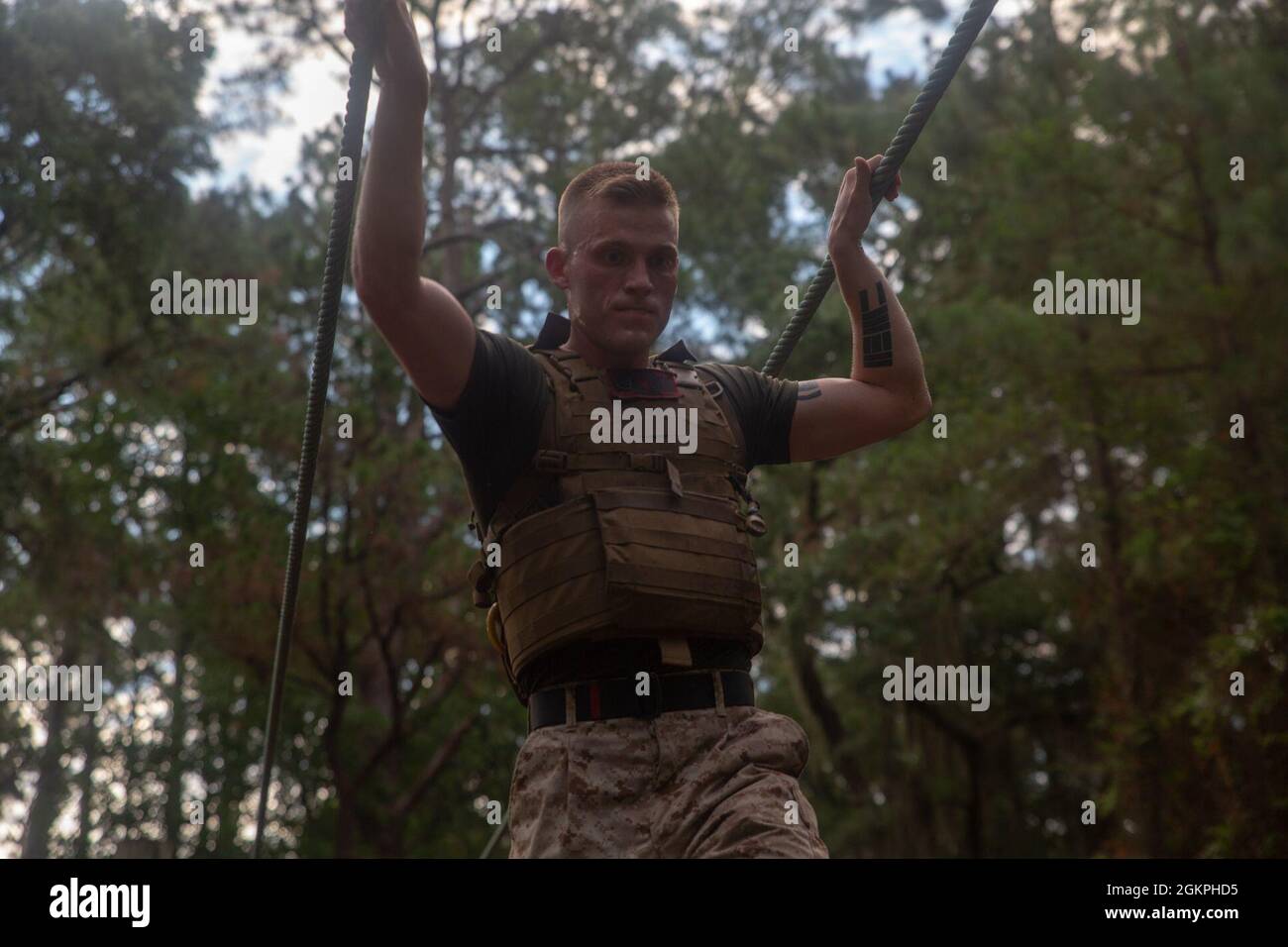 Marines and Sailors stationed aboard Marine Corps Air Station Beaufort ...