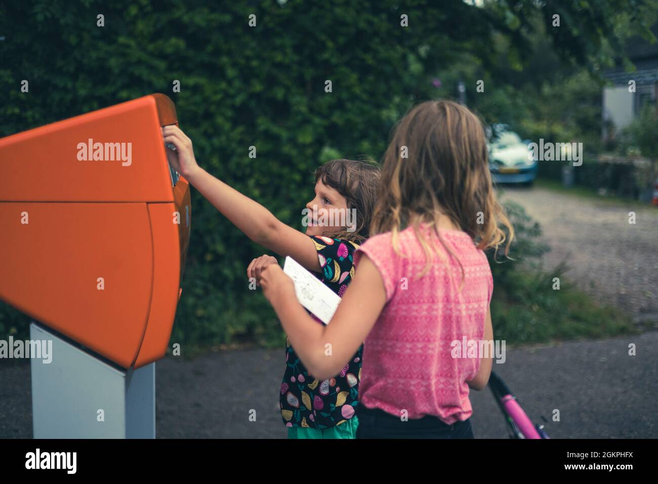 Child posting letter hi-res stock photography and images - Alamy
