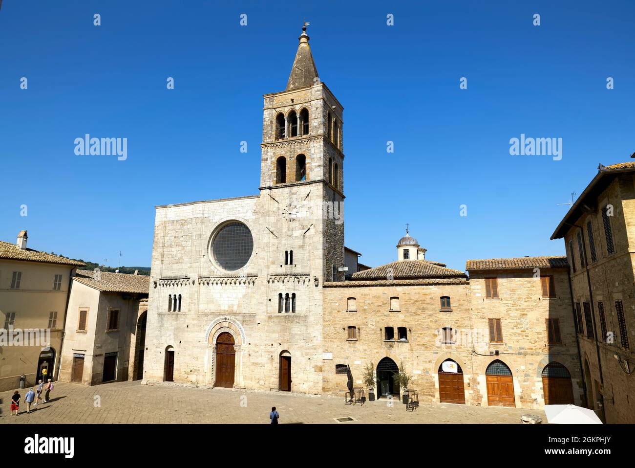 Bevagna Umbria Italy. San Michele Arcangelo church in San Silvestro ...