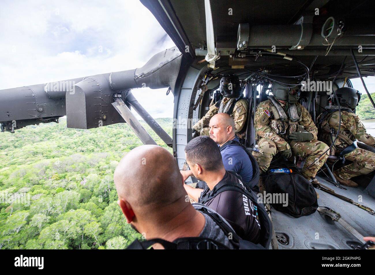 Costa Rican policemen with the Costa Rican police forces prepare to ...