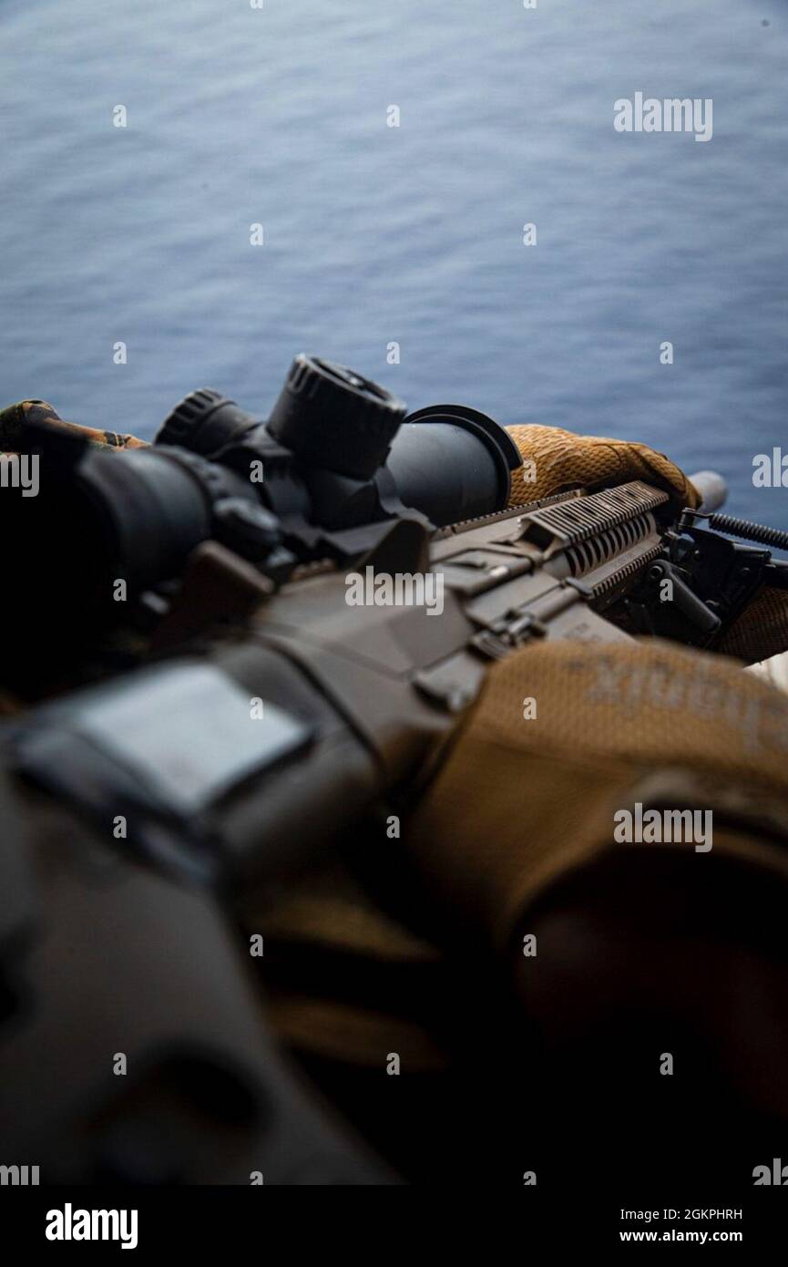 A U.S. Marine with Force Reconnaissance Platoon, 31st Marine ...