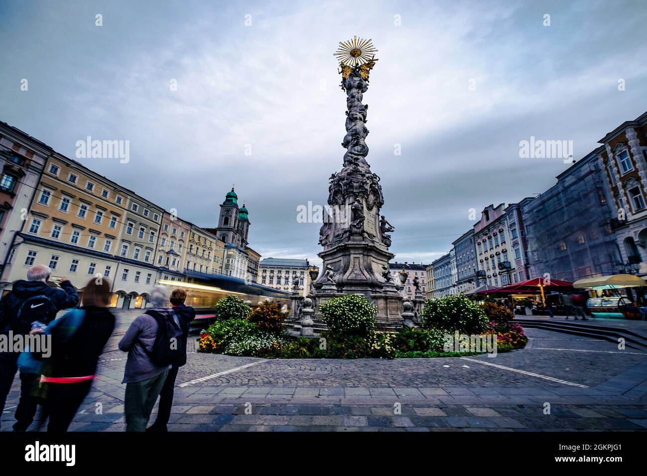 Holy trinity column hauptplatz hi-res stock photography and images - Alamy