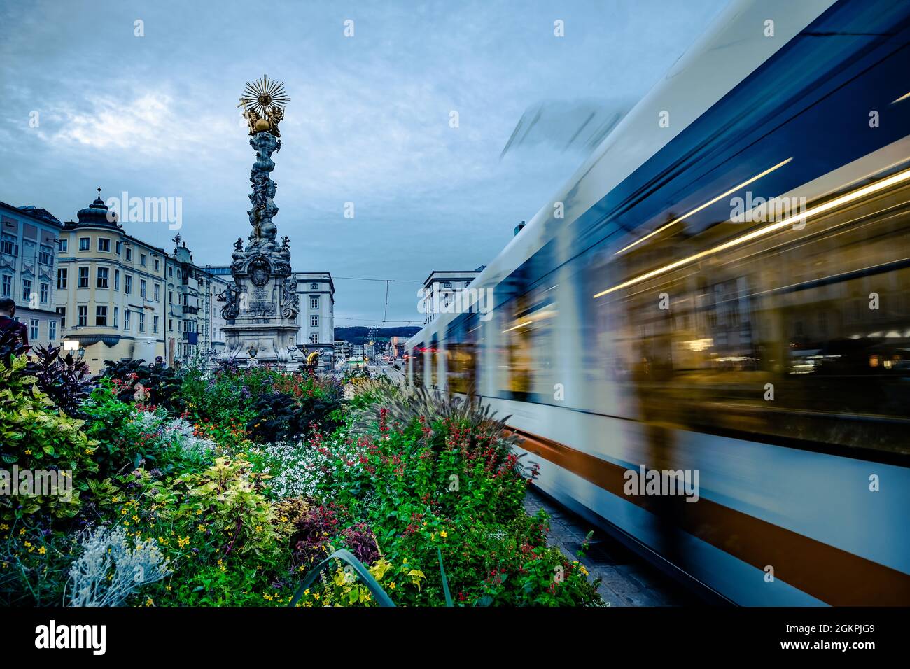 Holy trinity column hauptplatz hi-res stock photography and images - Alamy