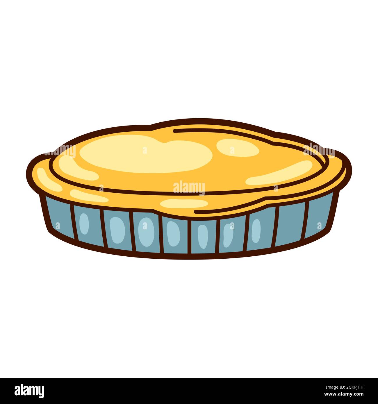 Illustration of pie. Food item for bars, restaurants and shops Stock ...