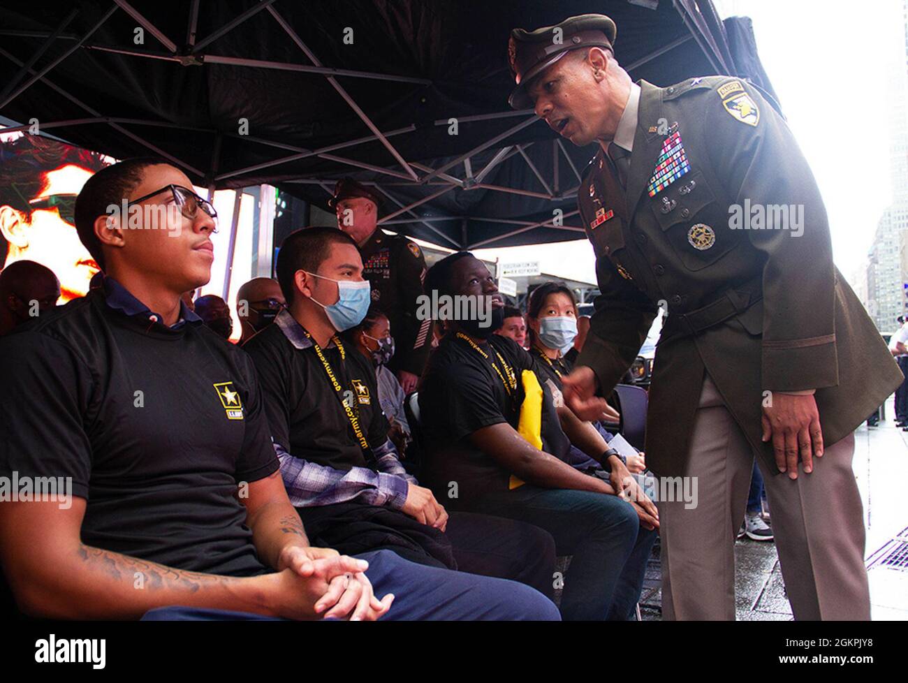 Commandant of Cadets, Brig. Gen. Mark Quander, congratulates new ...