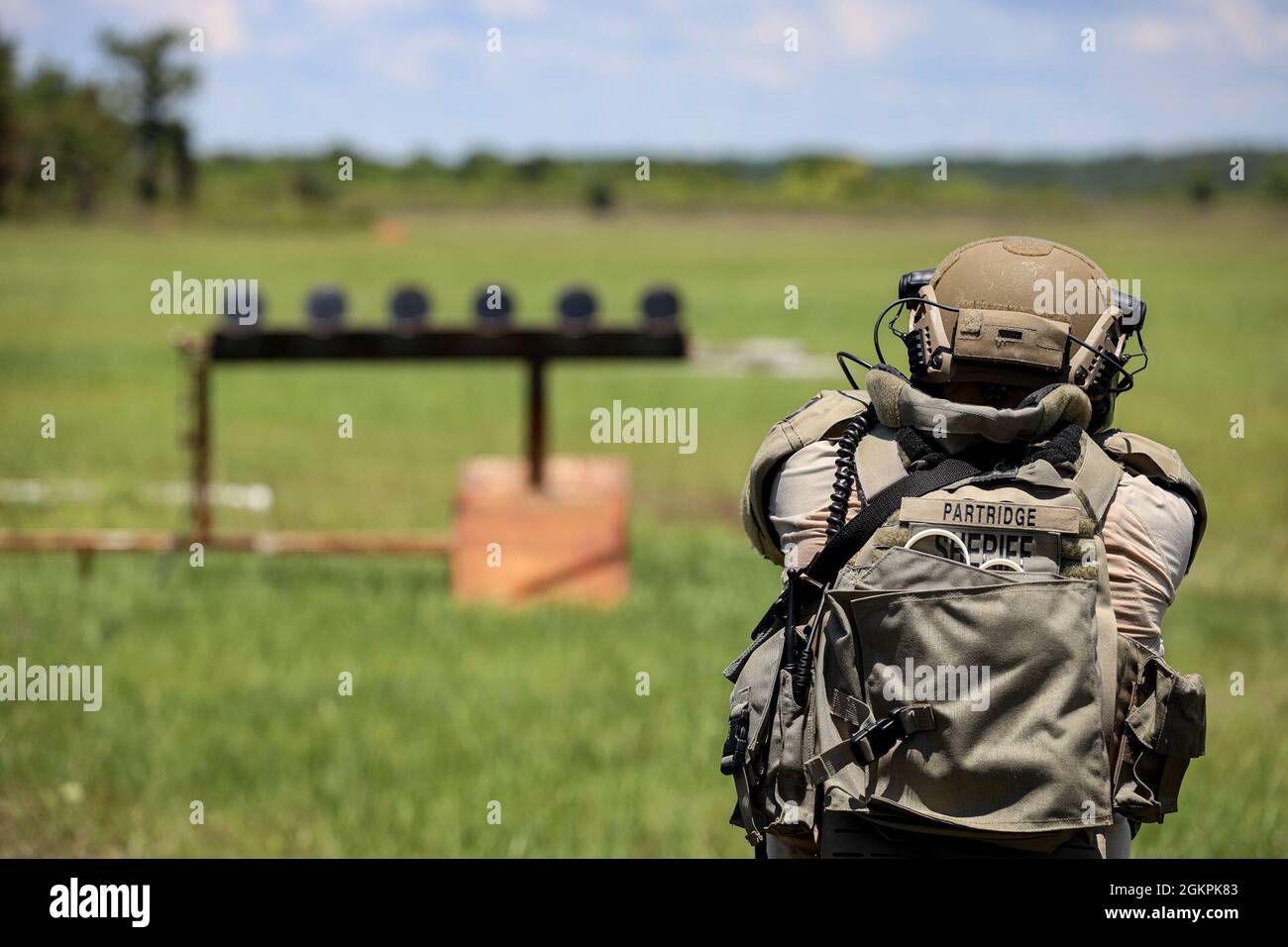 U.S. Marines with the Special Response Team (SRT) and police officers ...