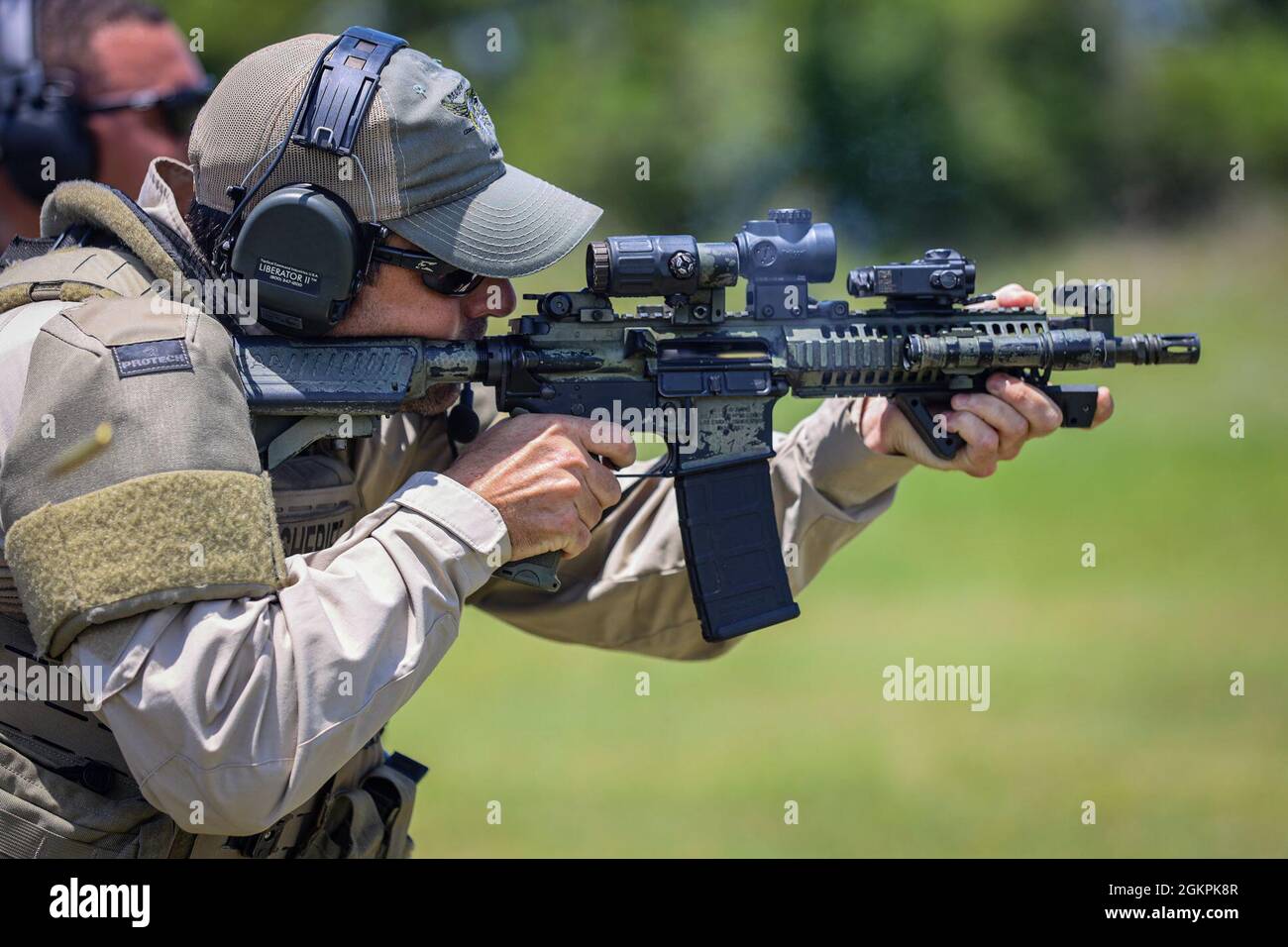 U.S. Marines with the Special Response Team (SRT) and police officers ...