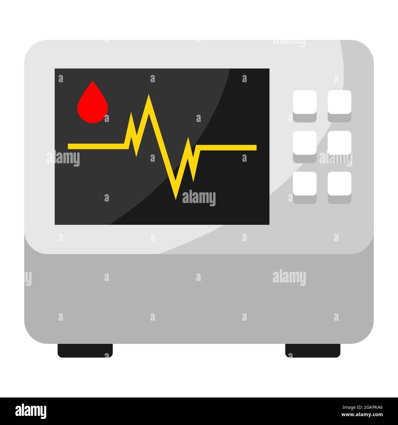 Illustration of artificial lung ventilation apparatus. Object for ...