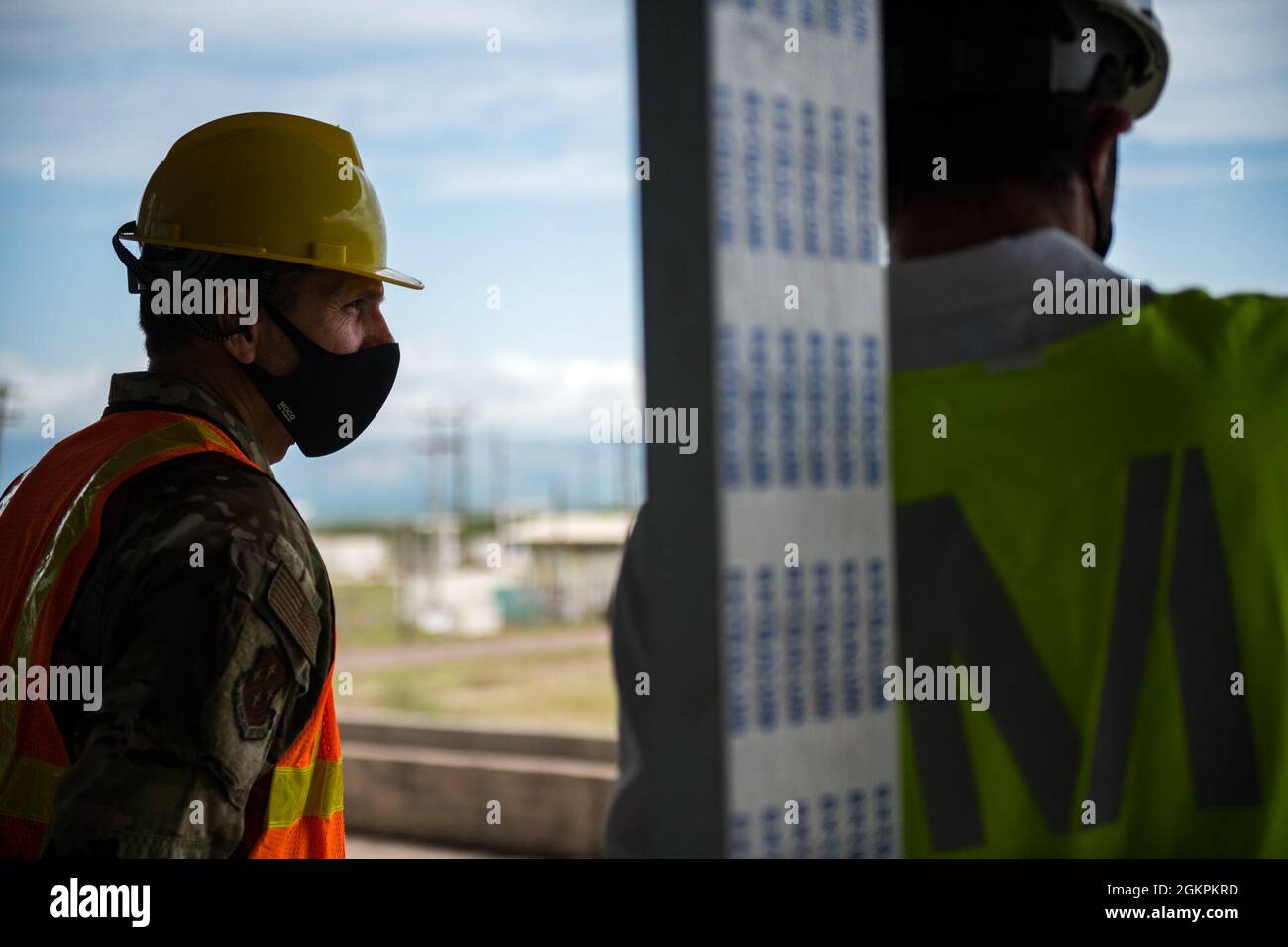 U.S. Air Force Maj. Gen. Barry Cornish, left, commander of Twelfth Air ...