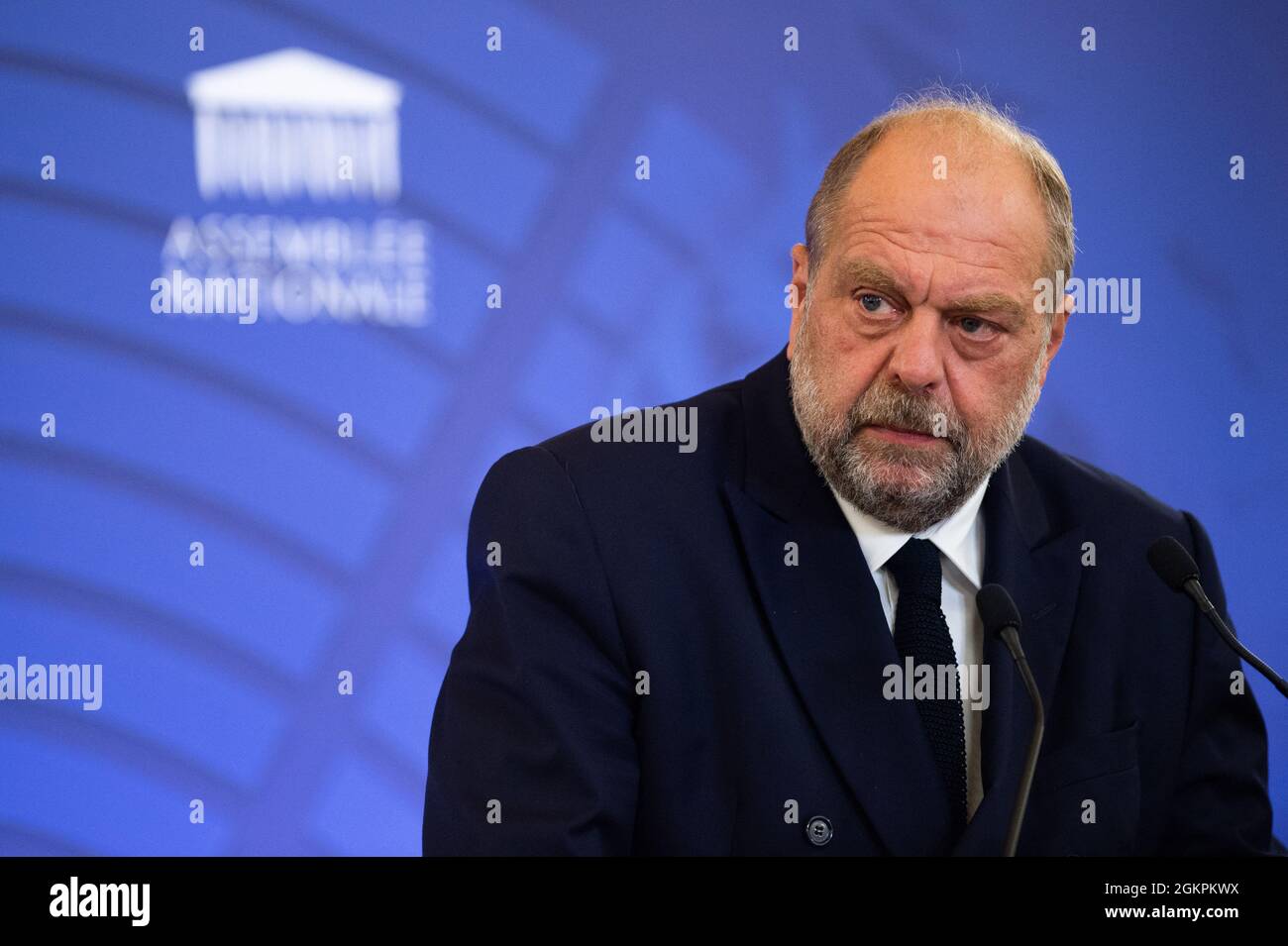French Justice Minister Eric Dupond-Moretti speaks during the ...