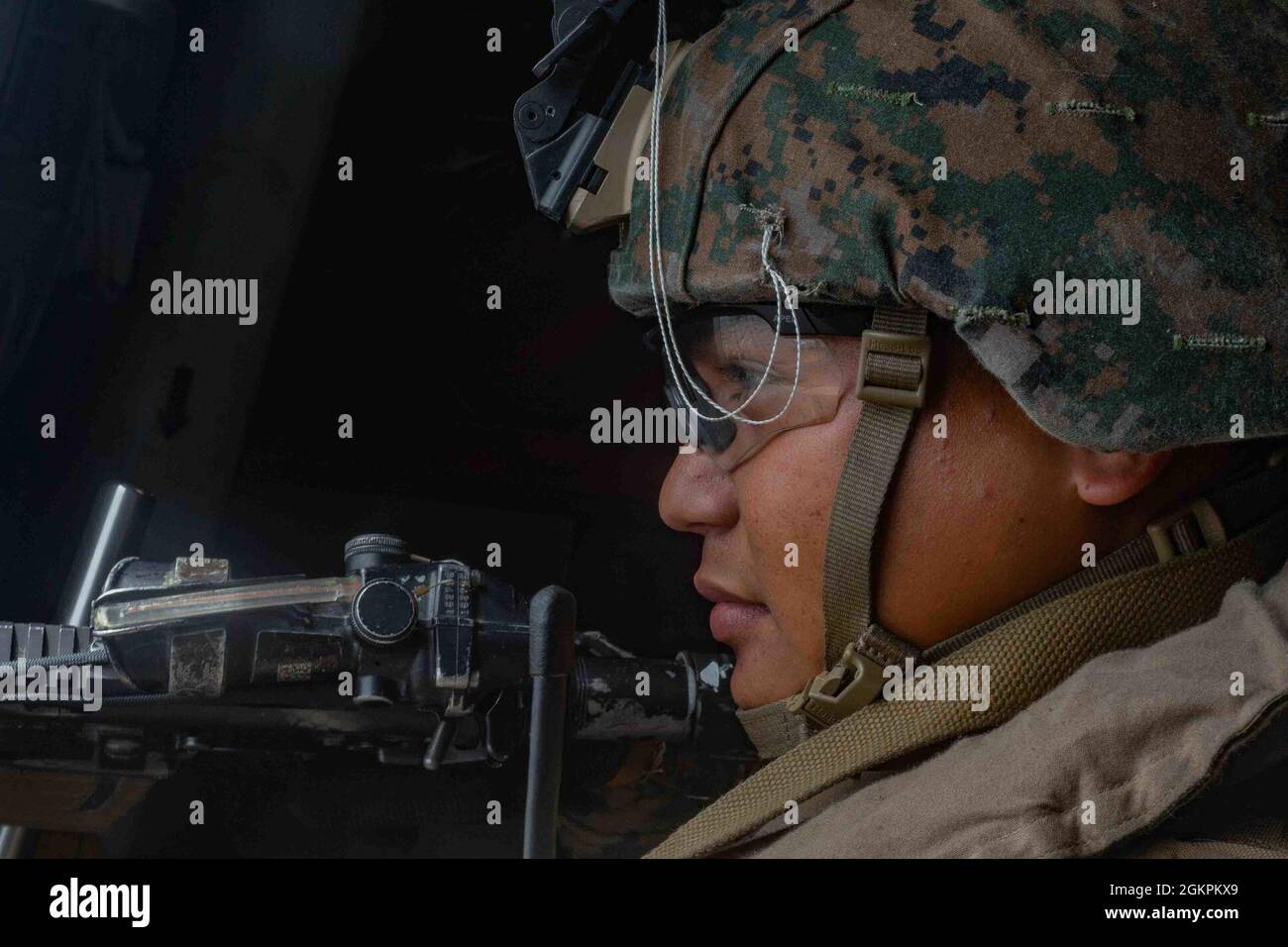 A U.S. Marine with Battalion Landing Team 3/5, 31st Marine ...
