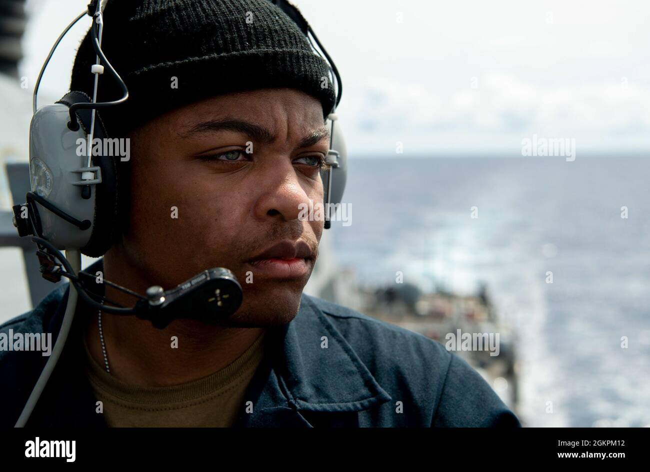 210614-N-LN093-1042 PACIFIC OCEAN (June 14, 2021) Seaman Ishmael Smith ...