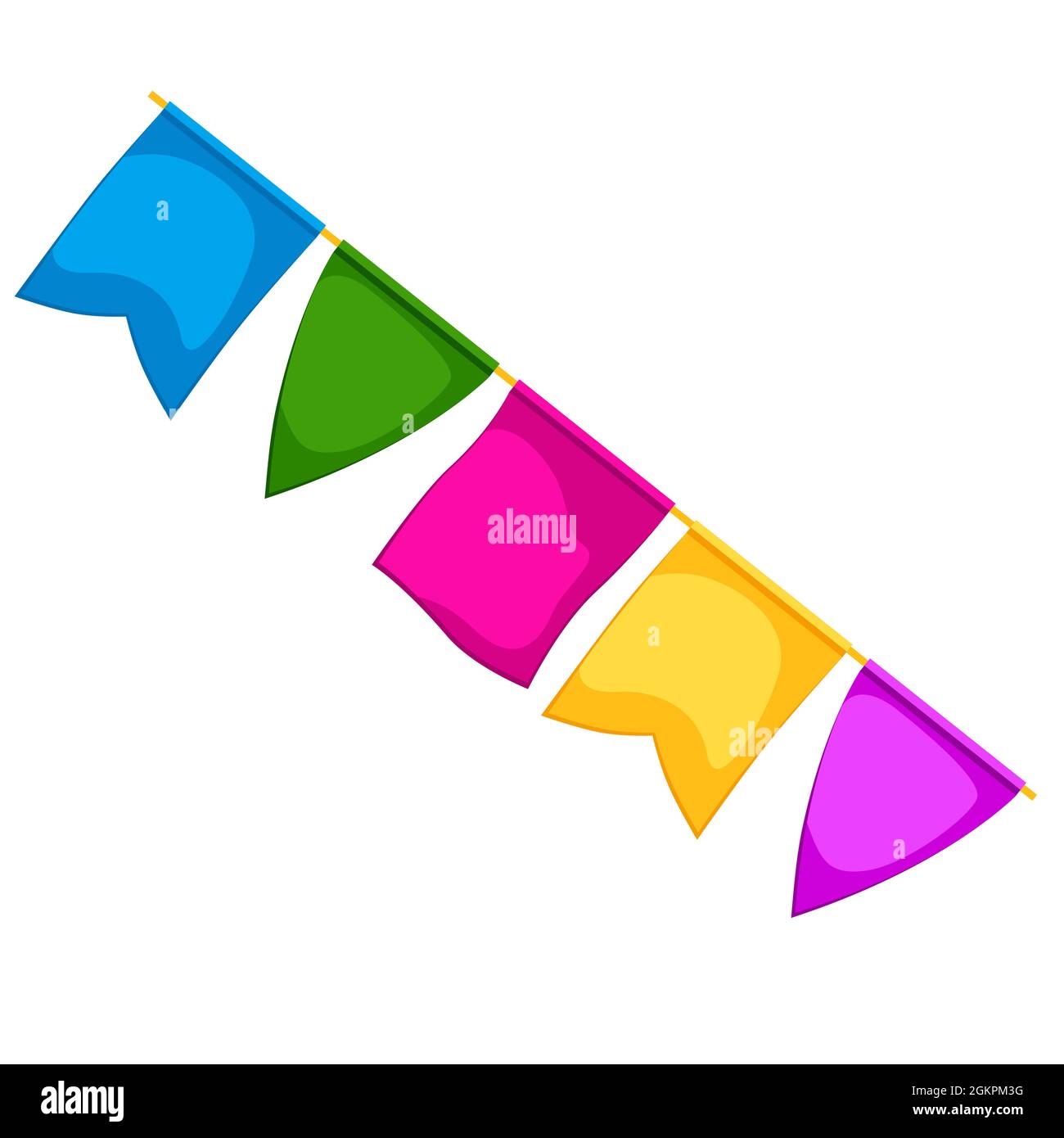 Celebration and holiday garland of flags. Image for decoration Stock ...