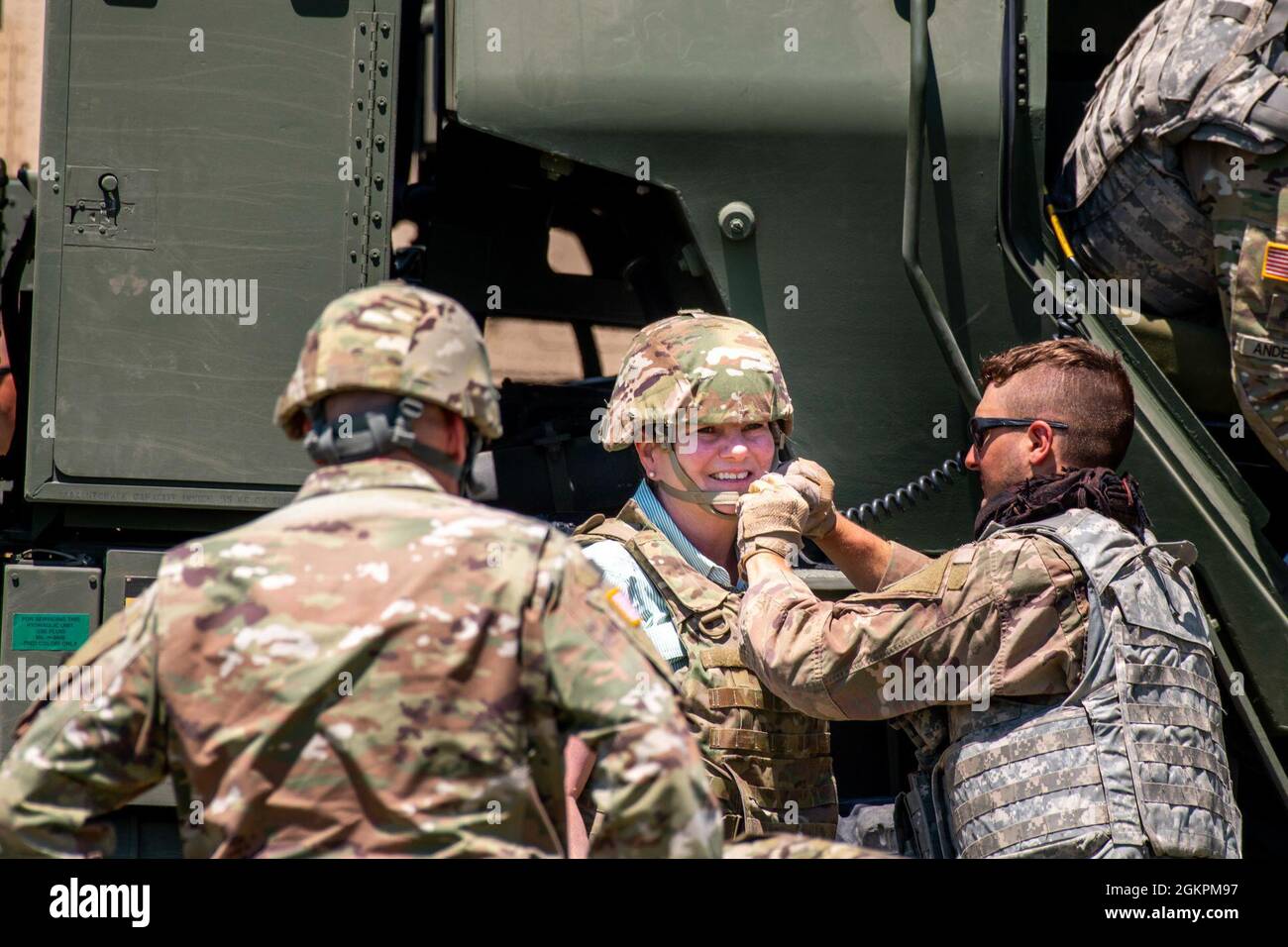 Wyoming Gov. Mark Gordon and his wife, Jennie, Sen. Dan Dockstader, and ...