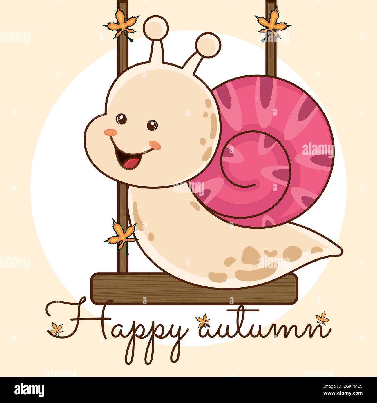 Baby on a swing Stock Vector Images - Alamy