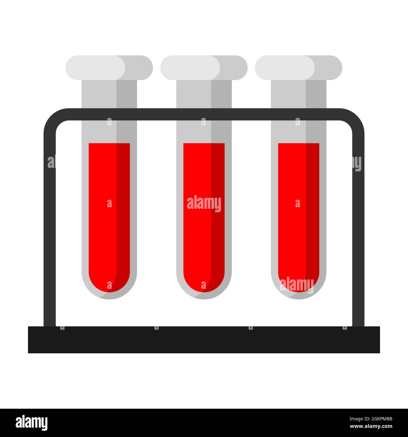 Illustration of blood tubes. Object for medicine and health Stock ...
