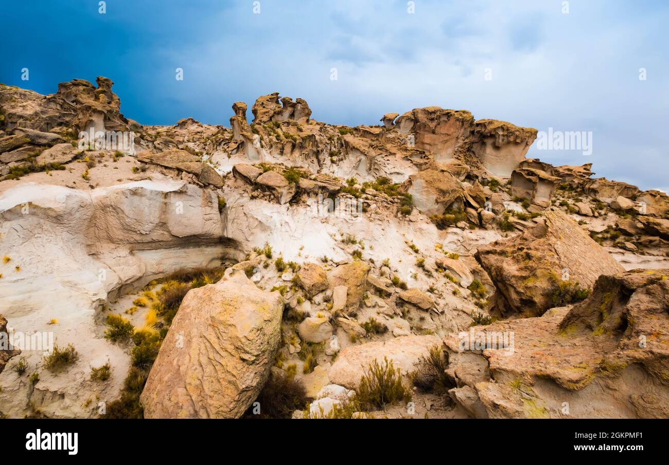 Bolivian mountains landscape Stock Photo - Alamy