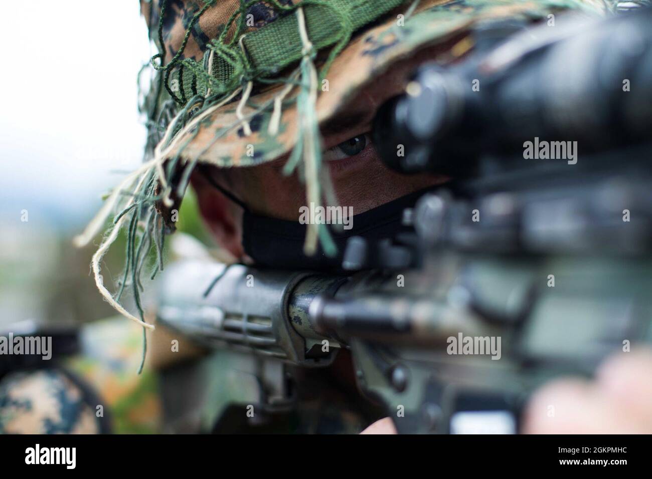 U.S. Navy Hospitalman 3rd Class James Richardson with 2d Battalion, 2d ...