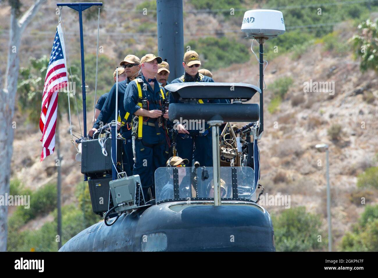 SAN DIEGO (June 15, 2021)- Sailors assigned to the Los Angeles-class ...