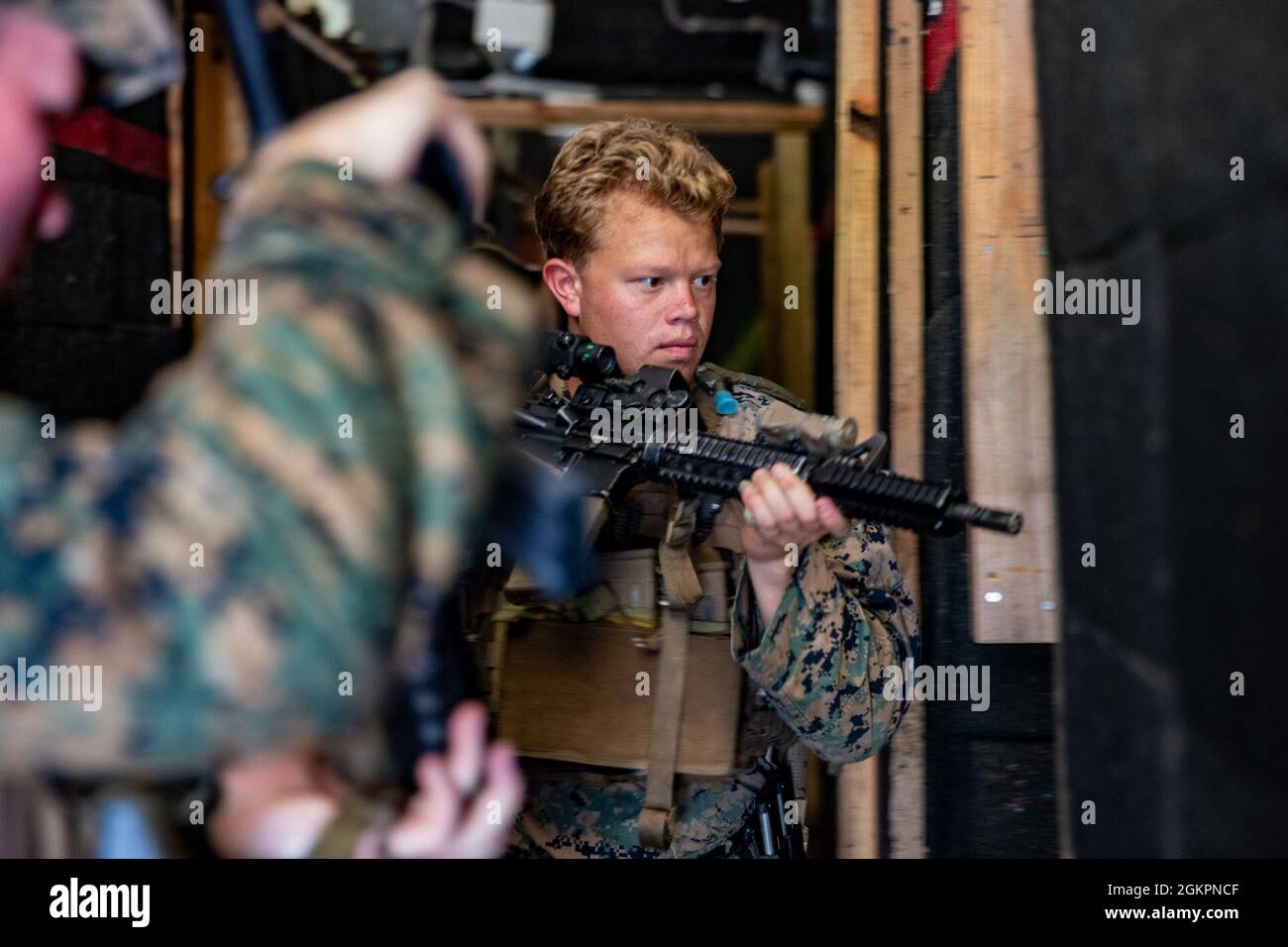 A U.S. Marine with Force Reconnaissance Company, III Marine ...