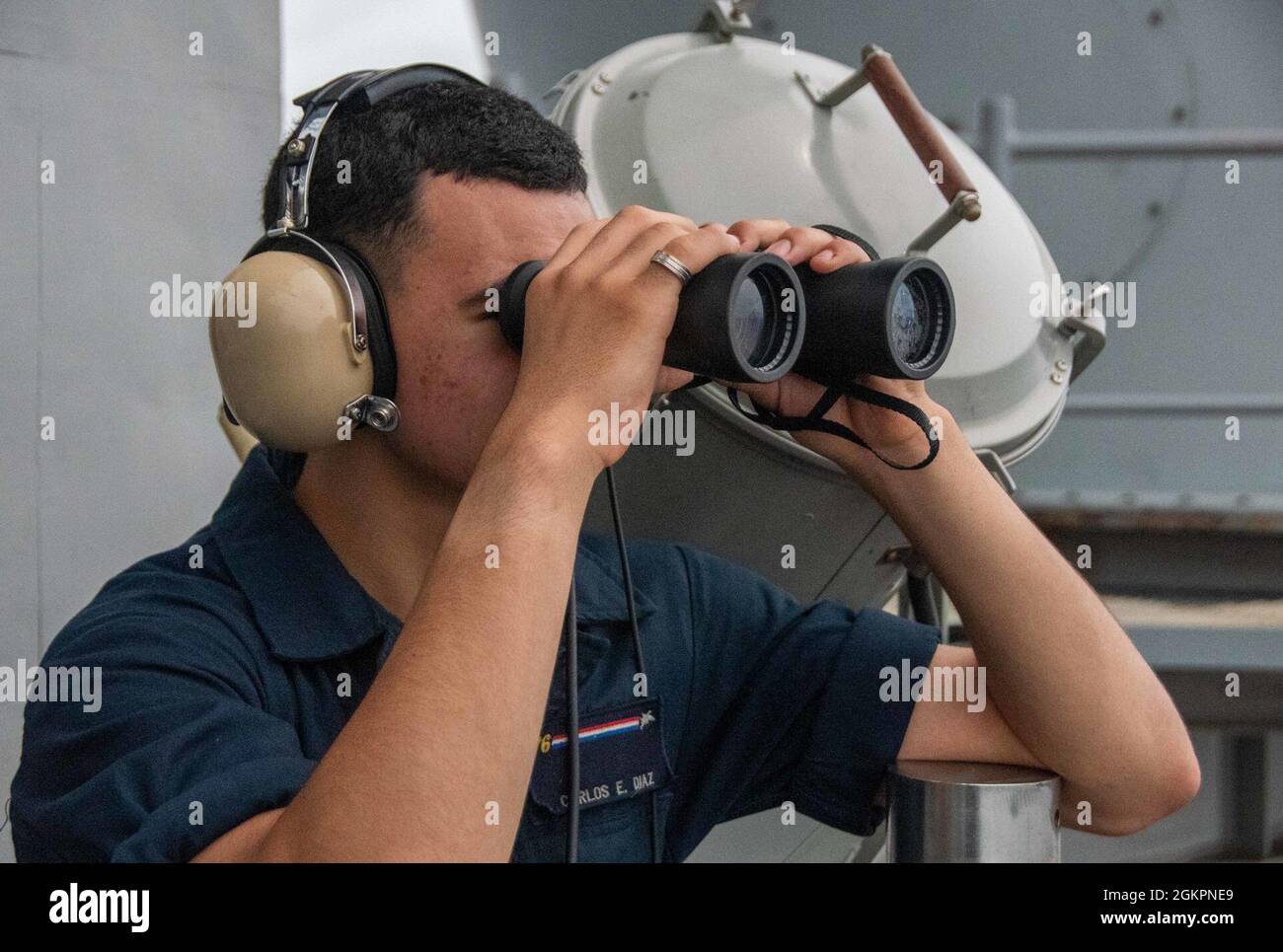 210615-N- NY367-1003 SOUTH CHINA SEA (June 15, 2021) Seaman Carlos Diaz ...