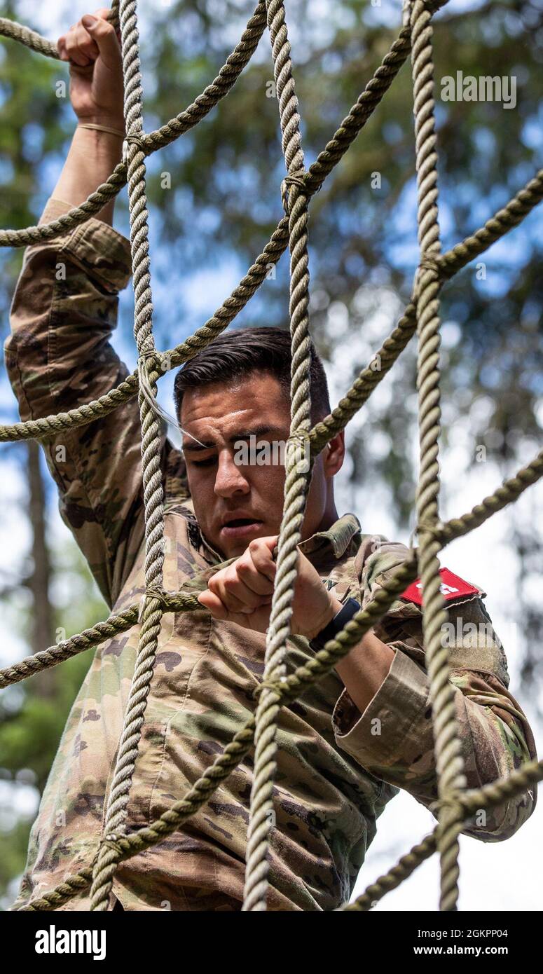 Spc. Jarrett Rodriguez, from Desmond Doss Health Clinic, ensures his ...
