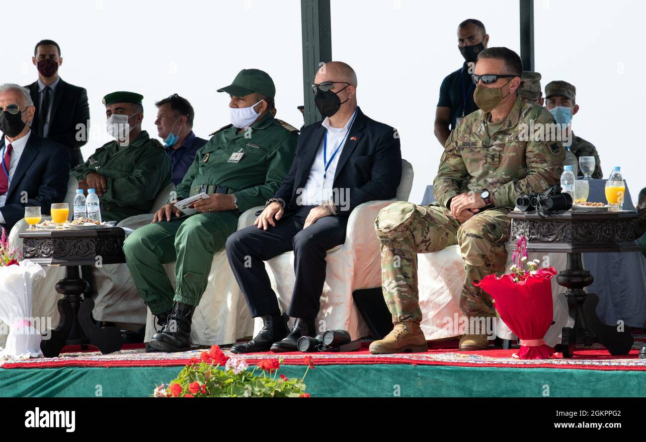 U.S. Army Maj. Gen. Andrew M. Rohling (right), U.S. Army Southern ...