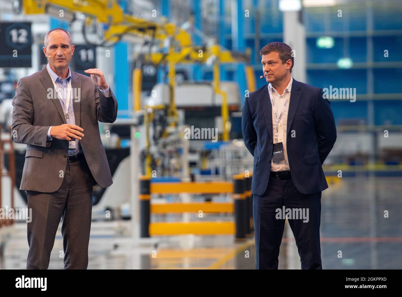 15 September 2021, Baden-Wuerttemberg, Ulm: Mark Russel, CEO Nikola ...
