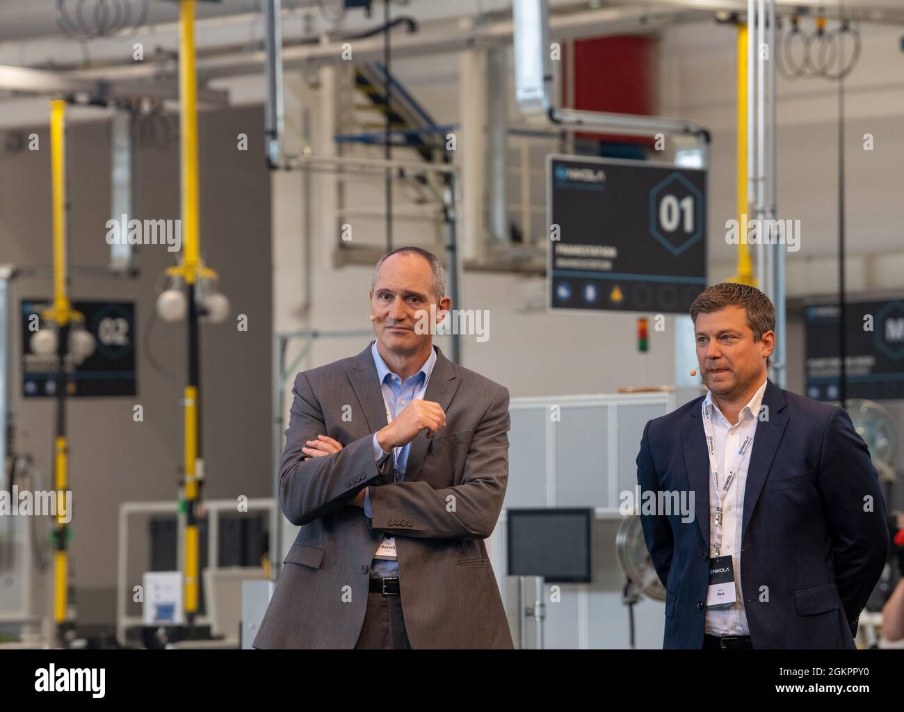 15 September 2021, Baden-Wuerttemberg, Ulm: Mark Russel, CEO Nikola ...