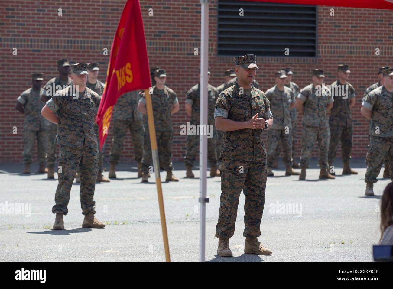 U.S. Marine Maj. Jose Rivera Hernandez, commanding officer of Marine ...