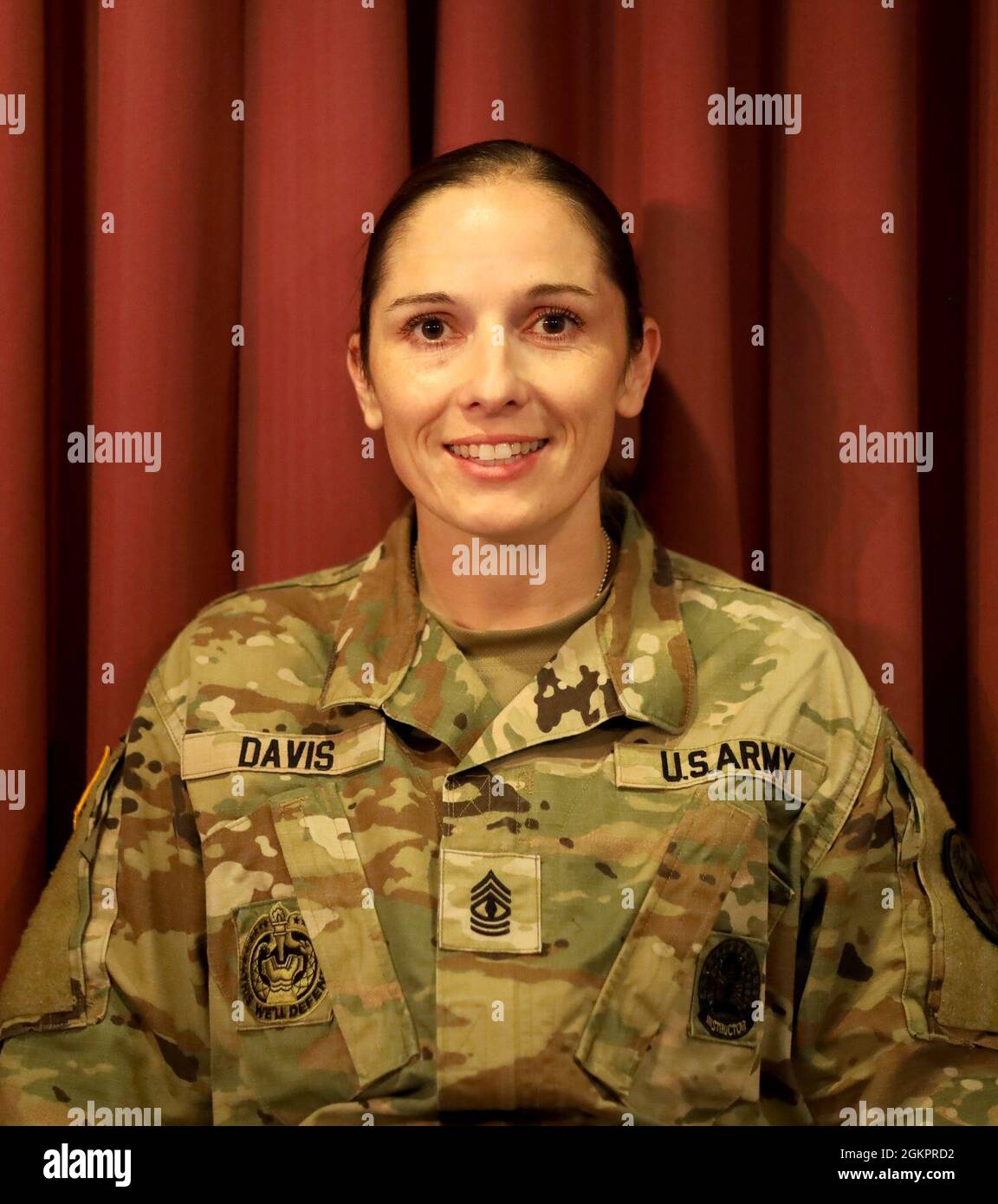 1st Sgt. Amy Davis, assigned to U.S. Army Medical Department Activity ...