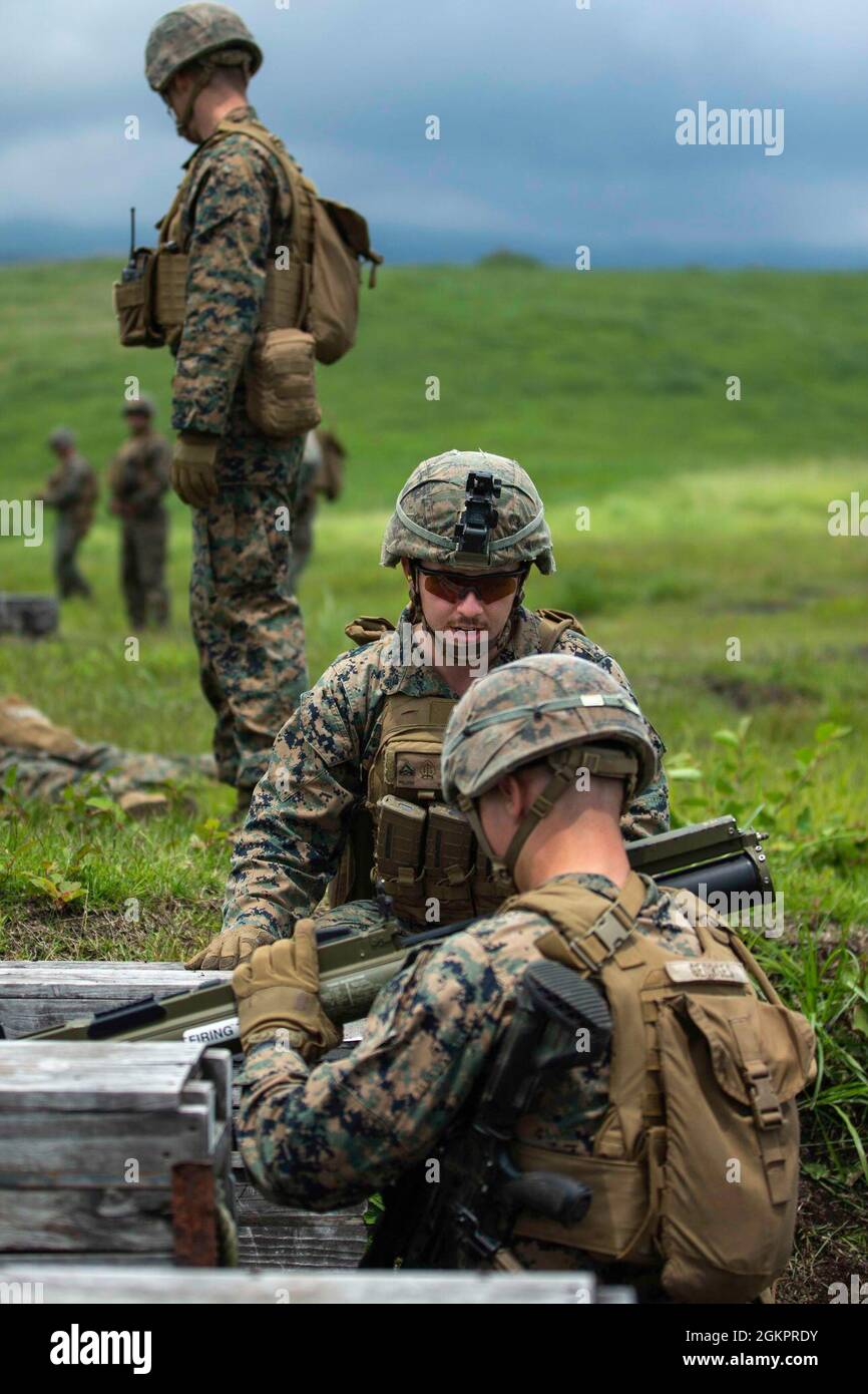 U.S. Marines with 2d Battalion, 2d Marines, prepare a M72 Light Anti ...