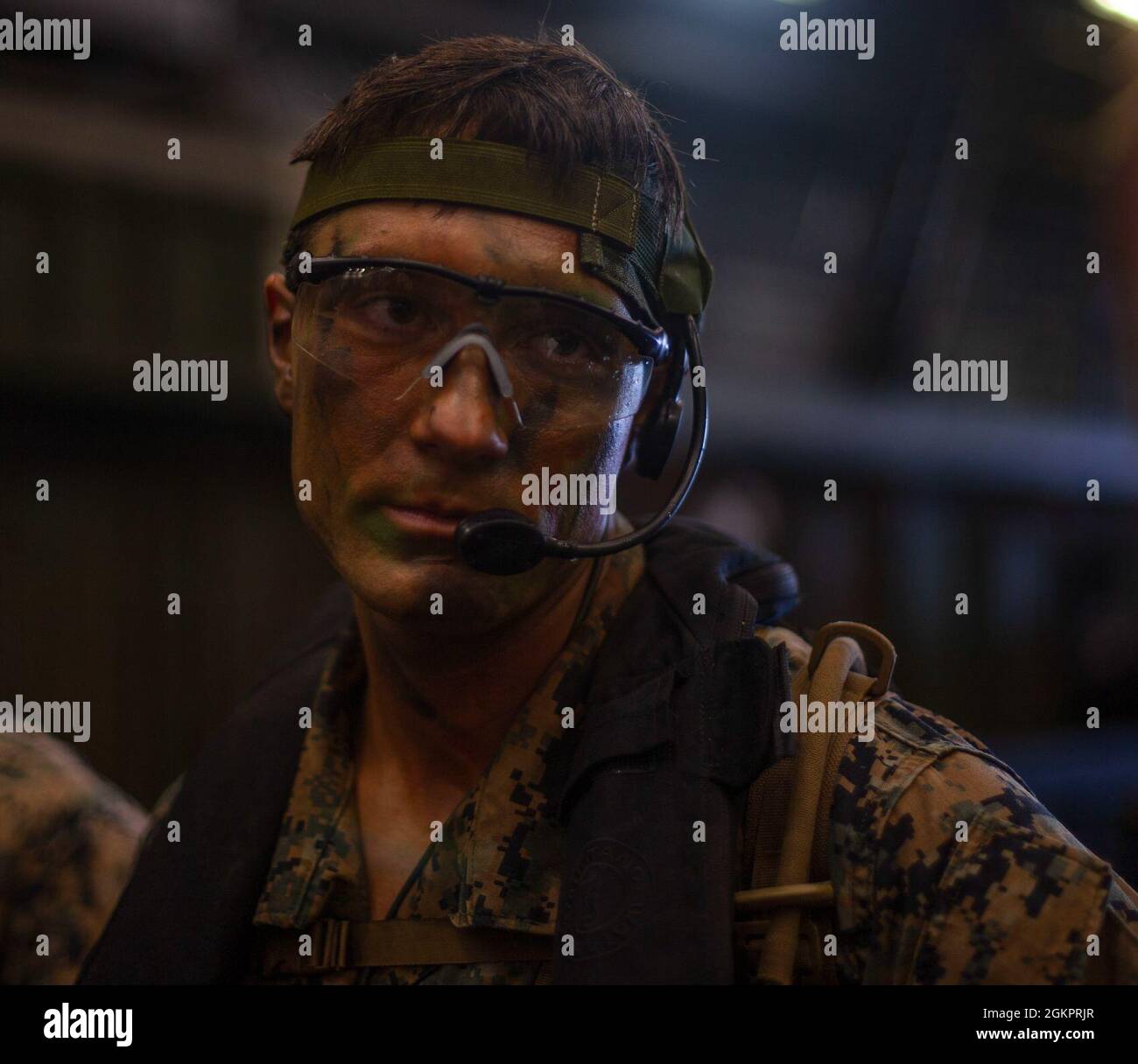 U.S. Marine Corps 1st Lt. Andrew Patterson, executive officer, India ...