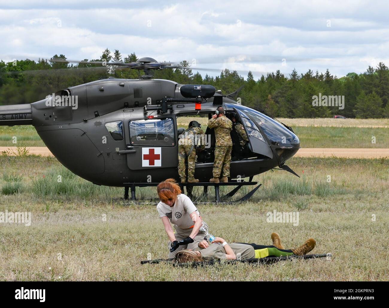 Military and civilian first responders train together during a ...